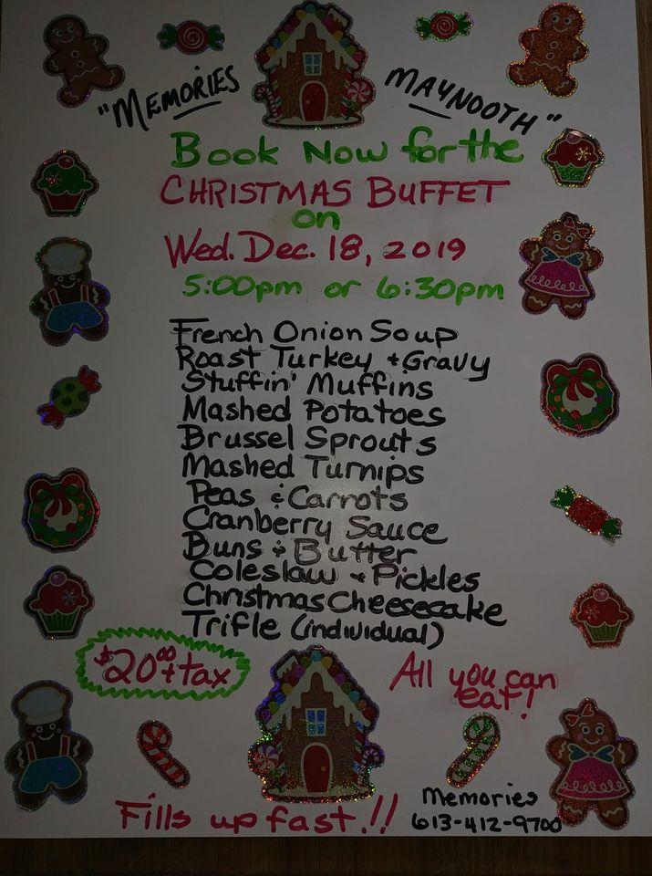 Menu at Memories Tea Room And Bakery, Maynooth
