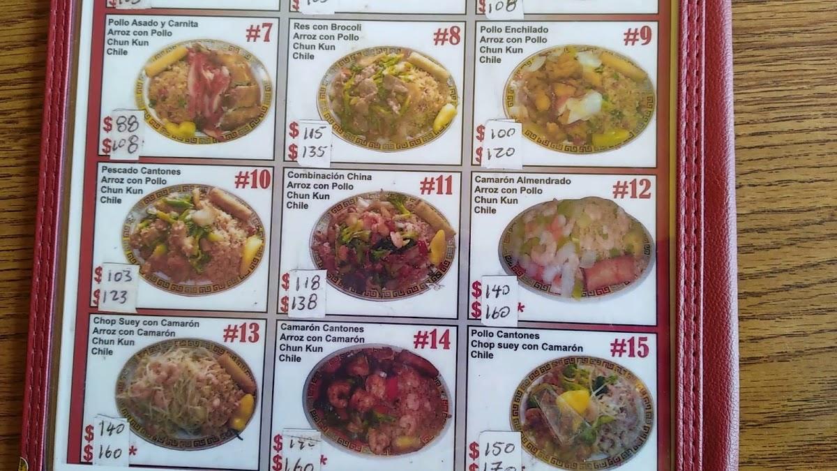 Menu at Restaurante Yi He, Rosarito
