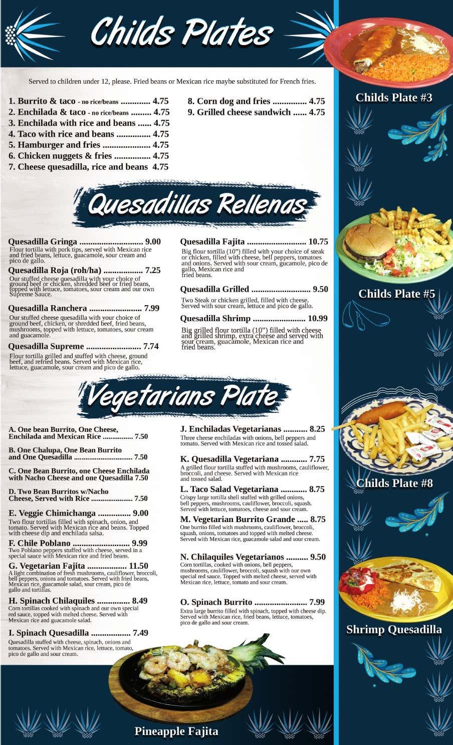 Menu at Jr’s bar & grill, Murray