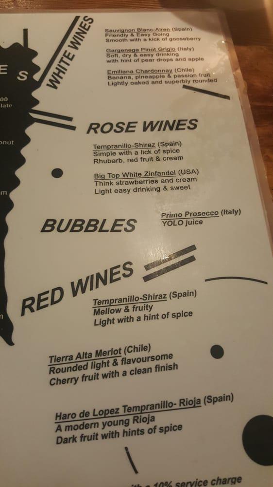 Menu at The Flying Duck pub & bar, Glasgow