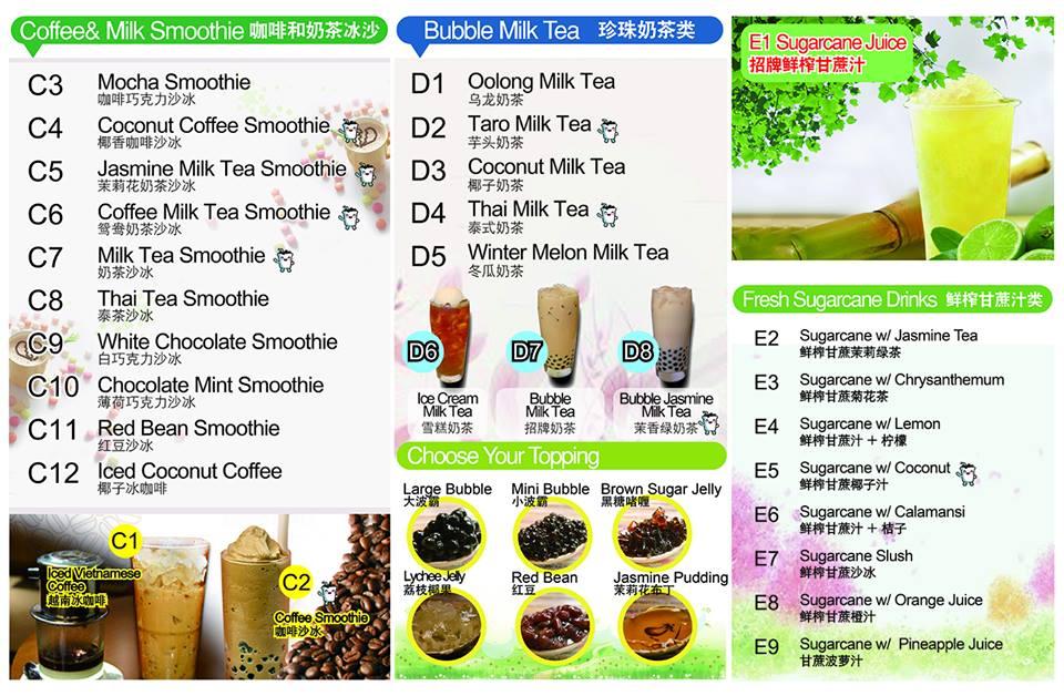 Menu at Mickey Cafe, Honolulu, Maunakea St