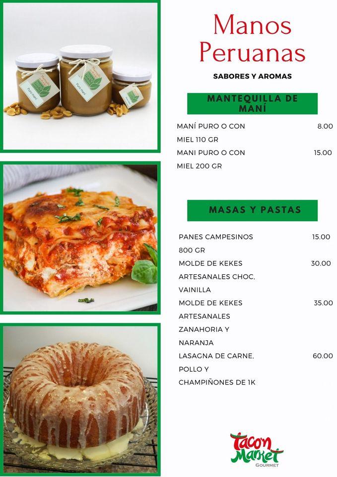 Menu at Tacon Madre restaurant, Lima, Av. Parque de las Leyendas 410