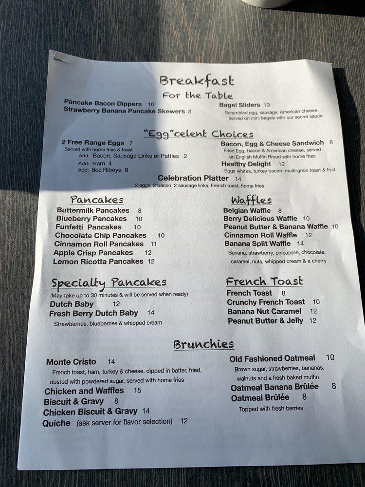 Menu at Downtown Diner Celebration restaurant, Celebration