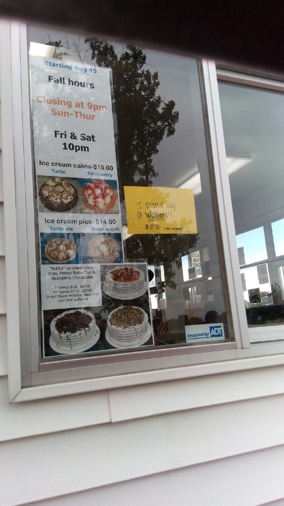 Menu at Sycamore Drive In restaurant, Monticello
