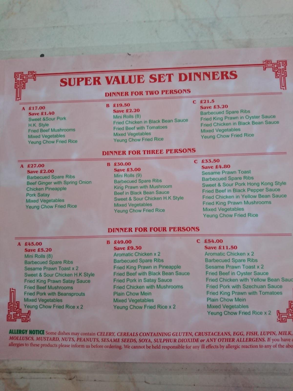 Menu at Tasty House Chinese Food Takeaway fast food, Eastleigh