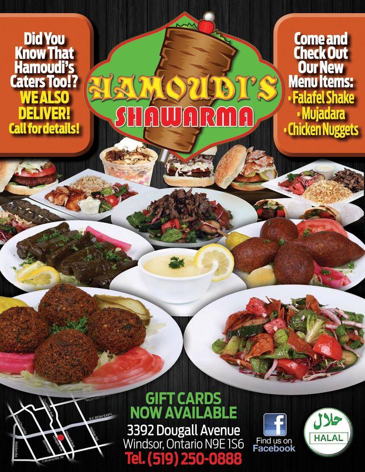 Menu at Hamoudi's Shawarma - South Windsor restaurant, Windsor