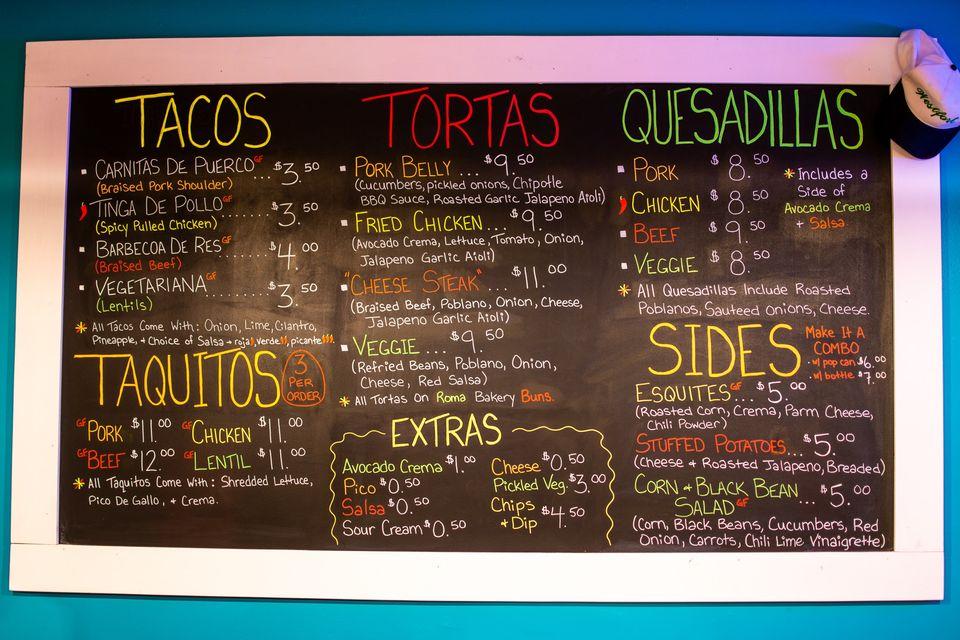 Menu at Norteños Taqueria desserts, Thunder Bay