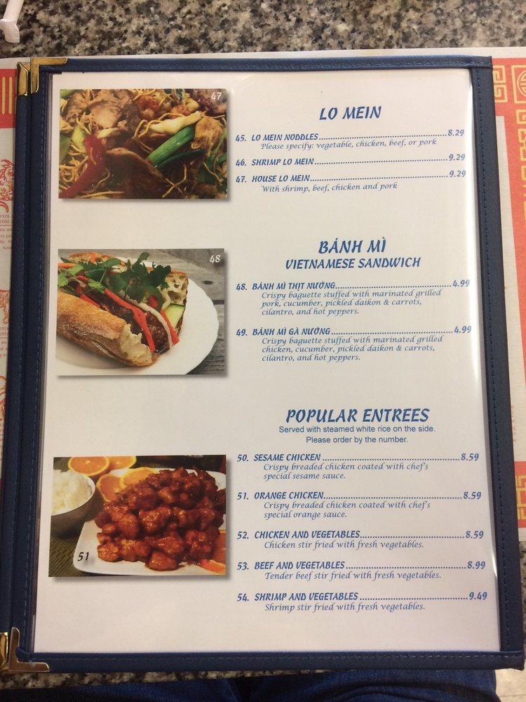 Menu at Pho Viet 126 Vietnamese Restaurant, Blaine