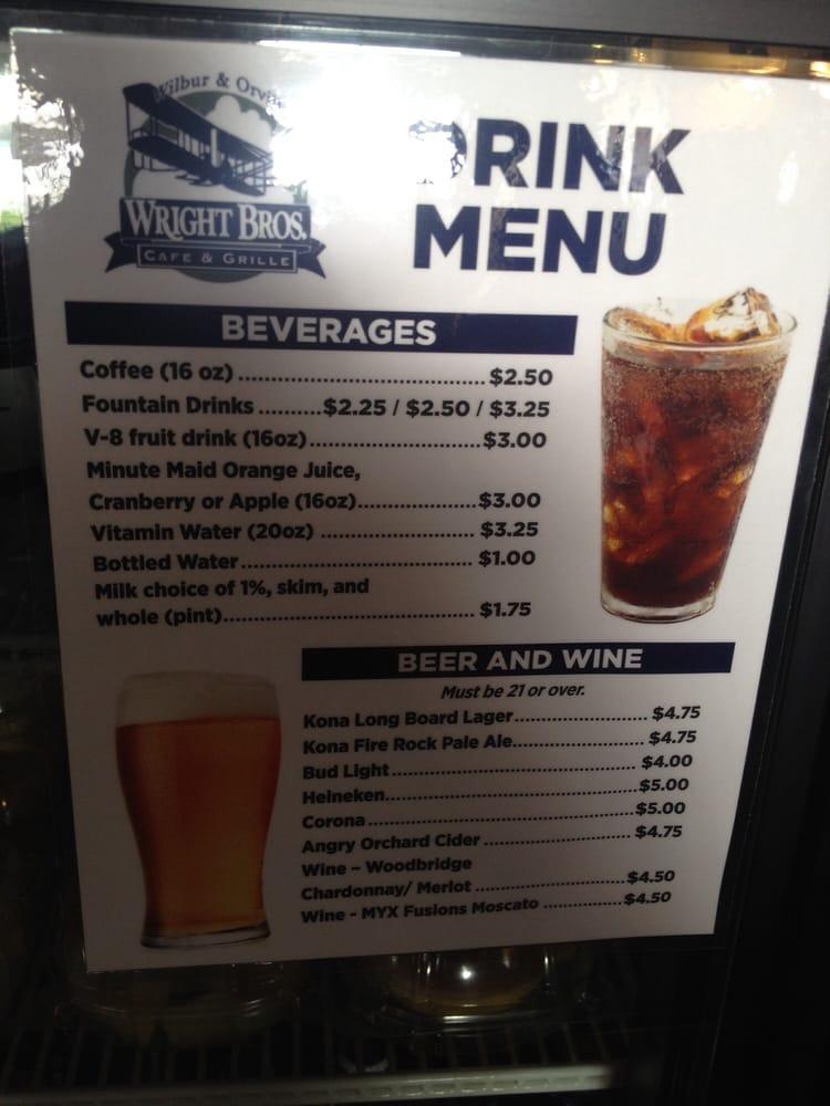 Menu at Wright Brothers Cafe, Honolulu