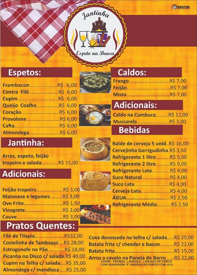 Menu at Novidades em Prata restaurant, Prata
