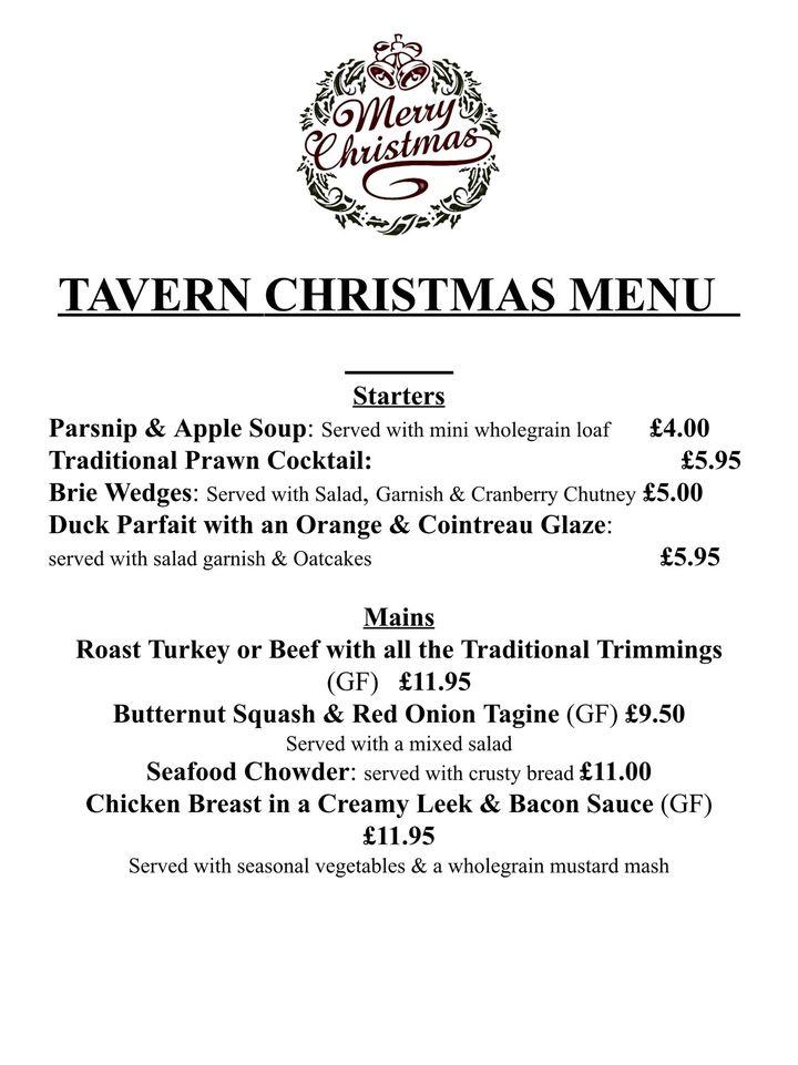 Menu at The Tavern pub & bar, Eyemouth, High St