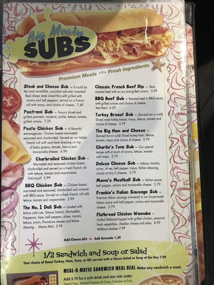 Menu at Beeps Diner restaurant, Simi Valley