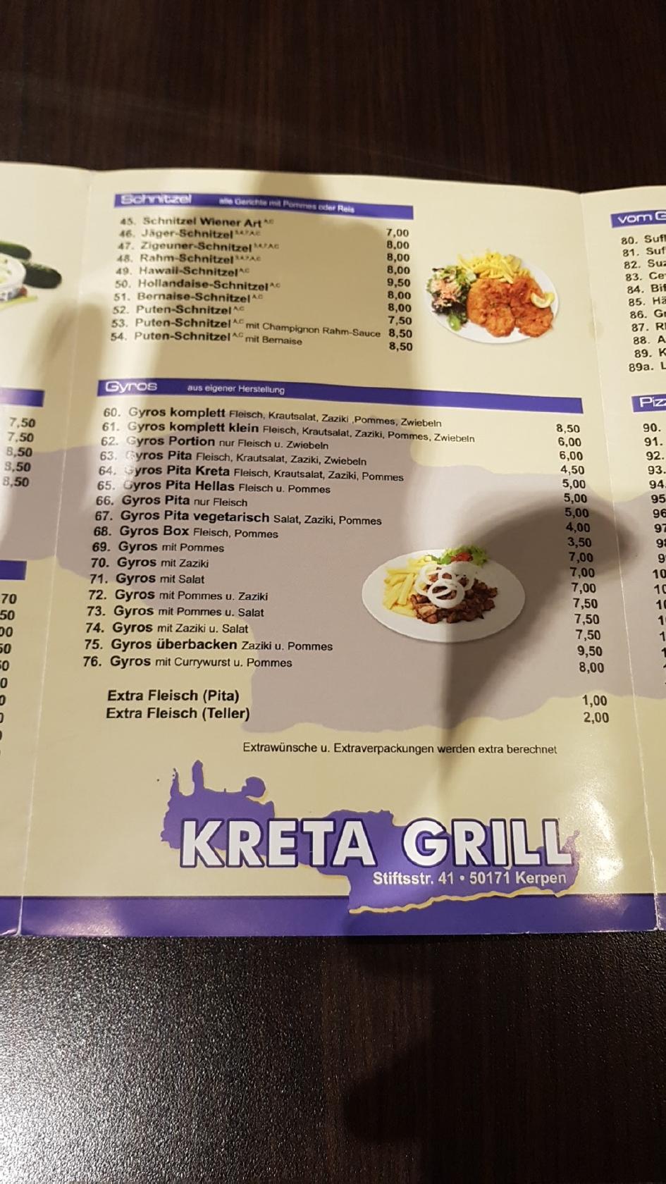 Kreta Kuno’S Speisekarte , Dreieck aus Oldenburg Speisekarte – LMTYW
