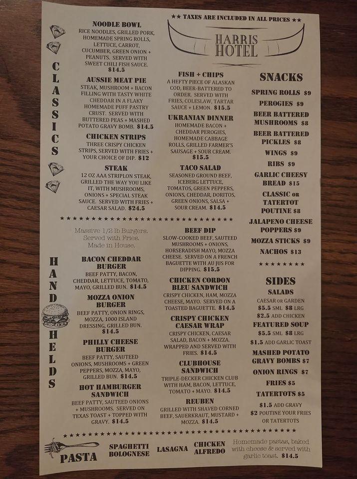 Carta de Harris Bar, Harris