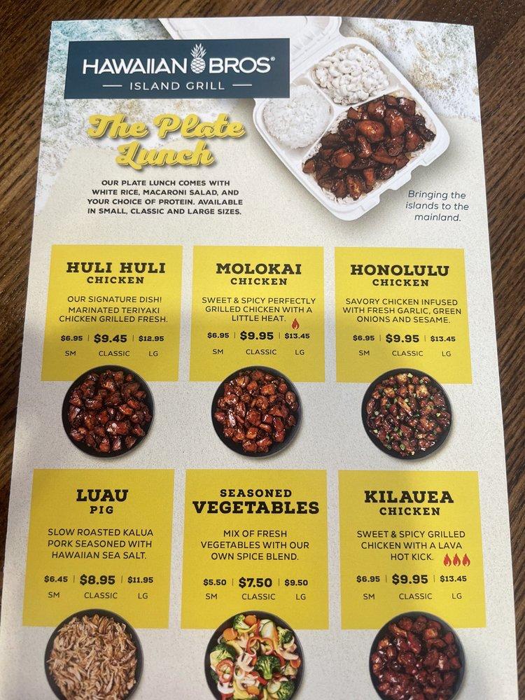 Carta del restaurante Hawaiian Bros Island Grill, Hurst