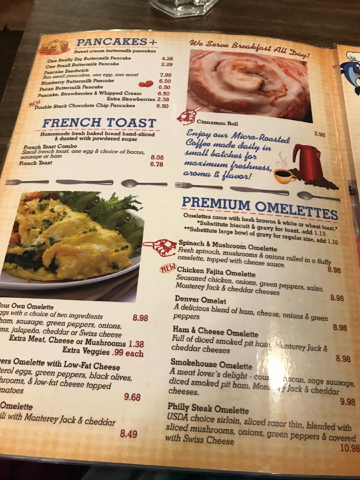 Menu at Granny Shaffer's Restaurant, Joplin, N Rangeline Rd