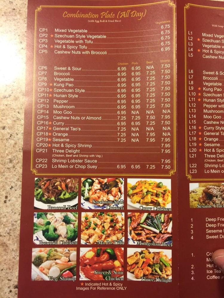 Menu at Chef Peng Chinese Restaurant, Garrett