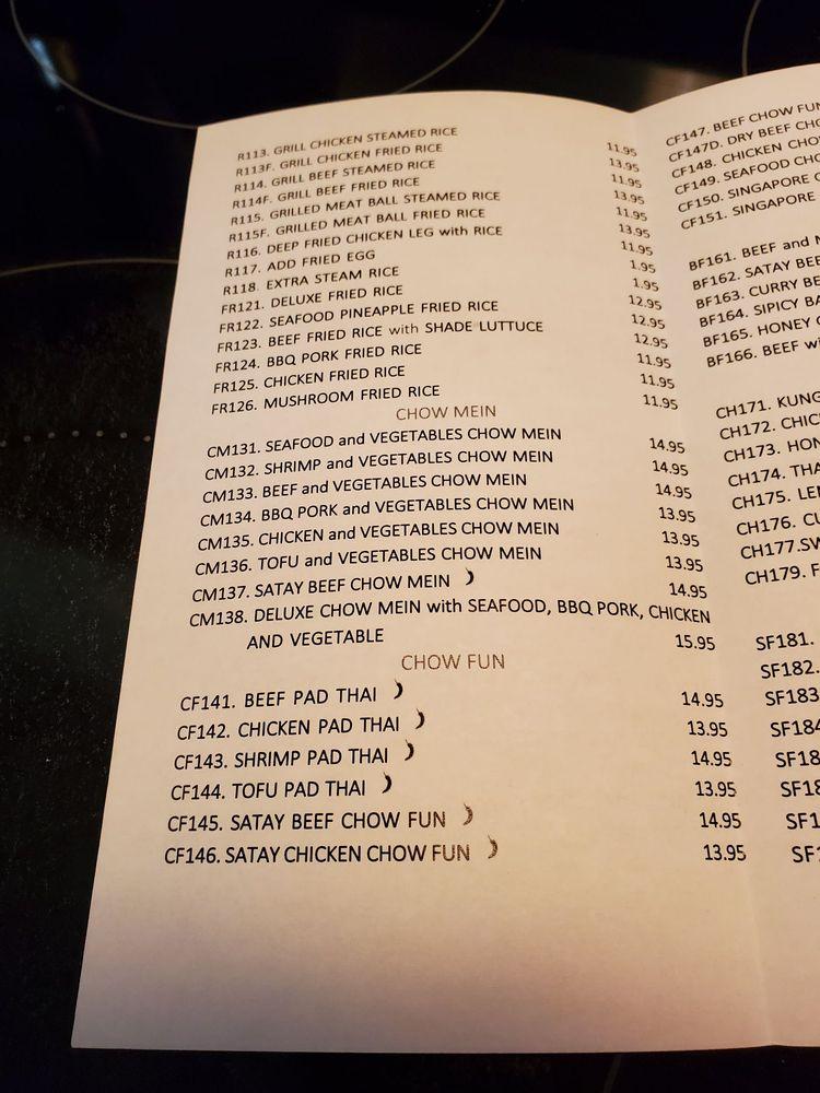 Menu at Golden Elephant Vietnamese & Thai Cuisine 金象苑 越南 泰國美食 ...