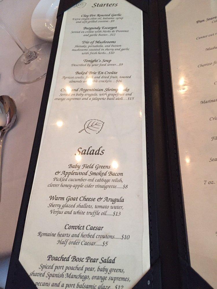 Menu at Convict Lake Resort pizzeria, Mammoth Lakes, Convict Lake Rd