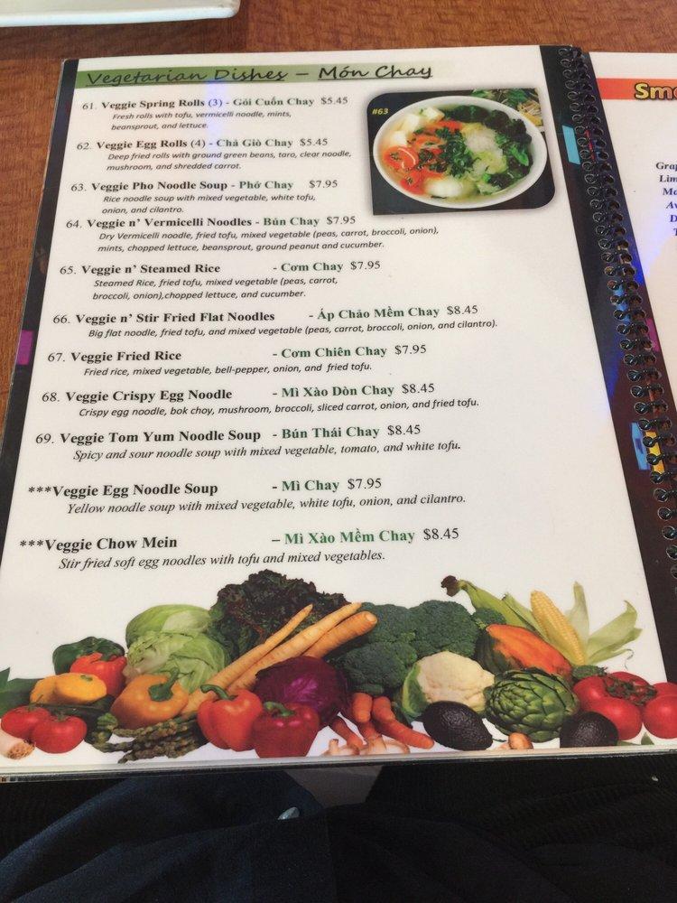 Menu at Blooming Vietnamese Cuisine restaurant, Cerritos