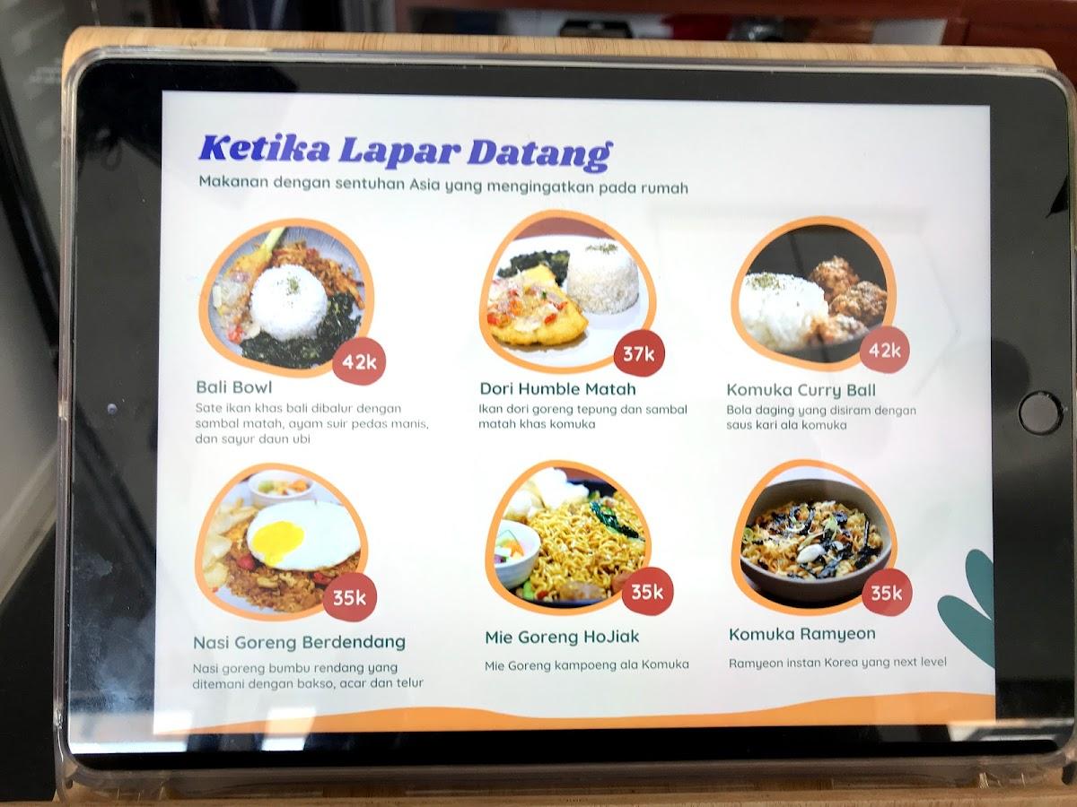 Menu at KOMUKA Coffee Shop Kafe Cakung Metland Menteng JGC ASYA Harapan ...