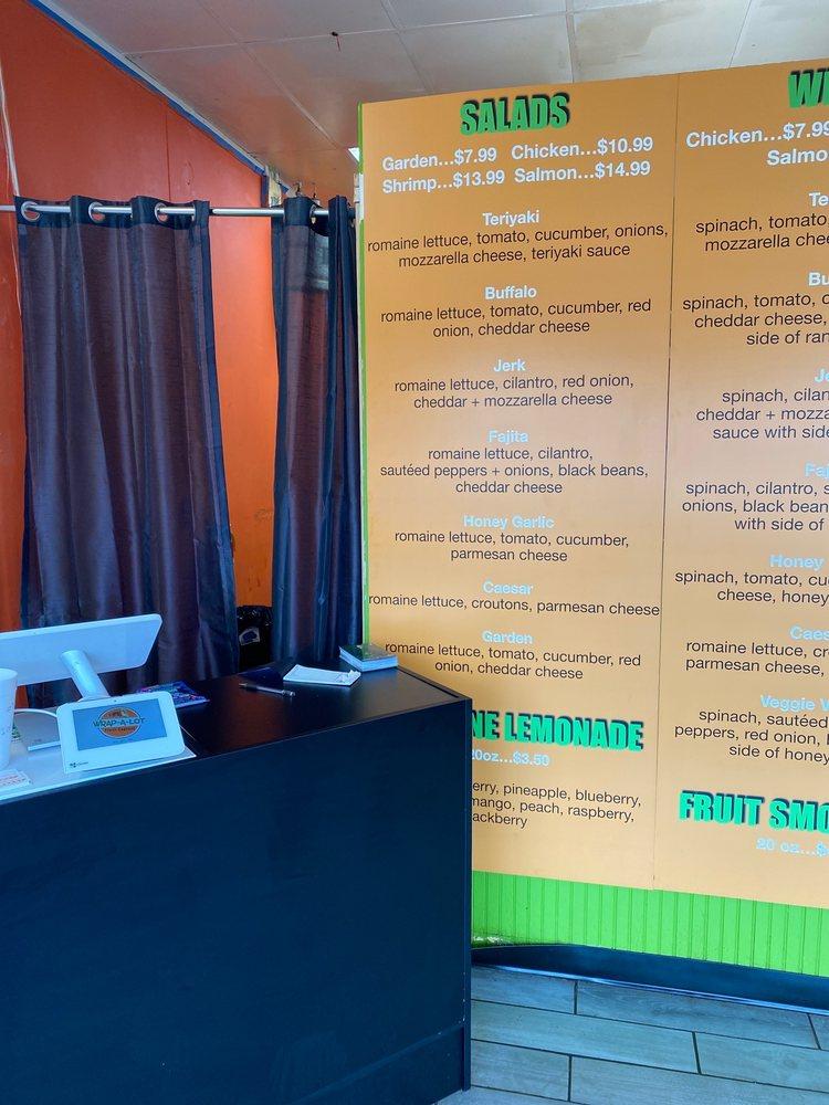 Menu at WRAP - A - LOT Fresh Express restaurant, Atlanta
