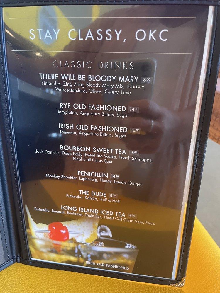 Menu at Flix Brewhouse restaurant, Oklahoma City