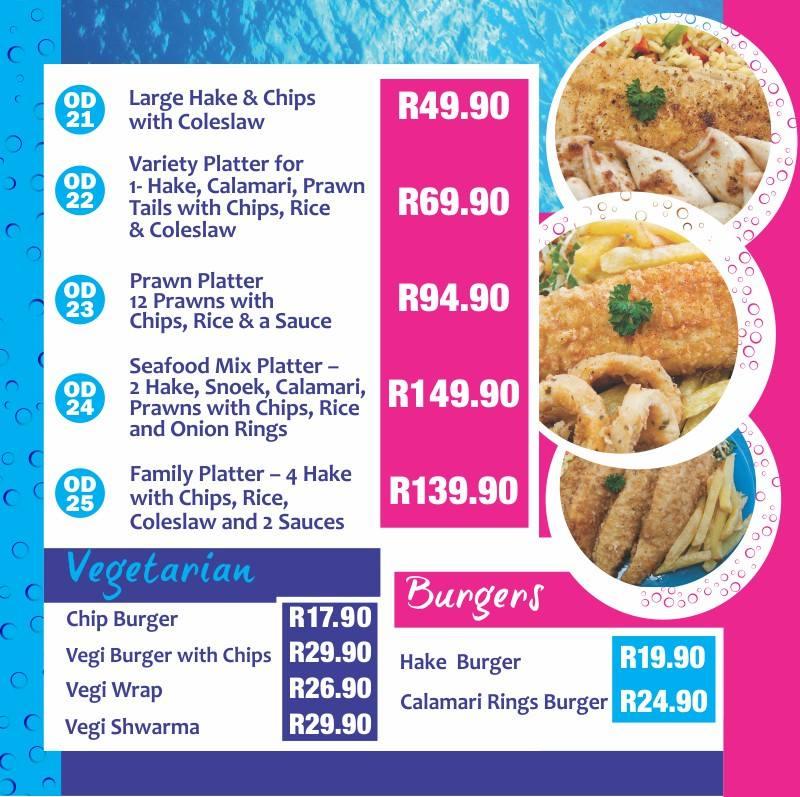 Menu at Ocean Delight restaurant, New Germany