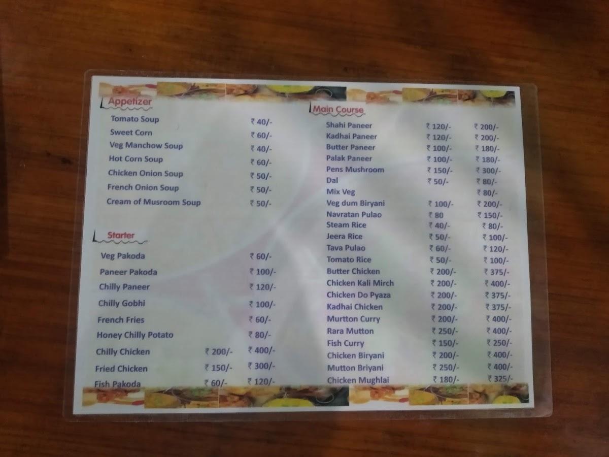 Menu at SOAR CAFE AND RESTAURANT, Pithoragarh