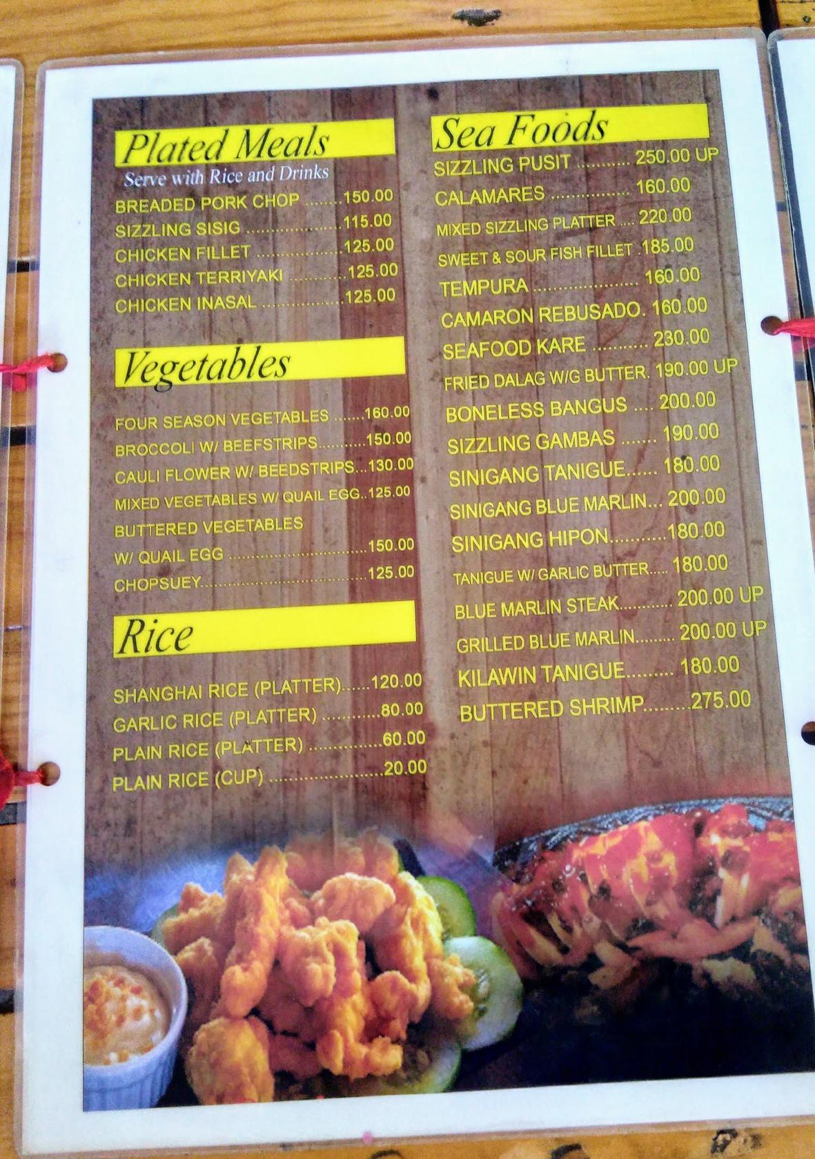 Menu at Plate Magnate Restaurant & Sizzling House, Pangil