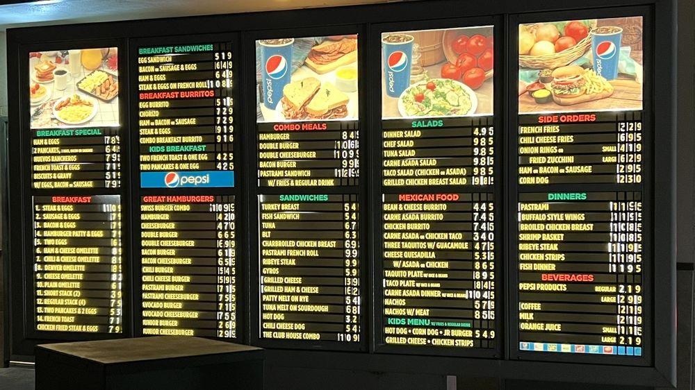 Carta del restaurante George's Burgers, San Bernardino, 256 E 40th St