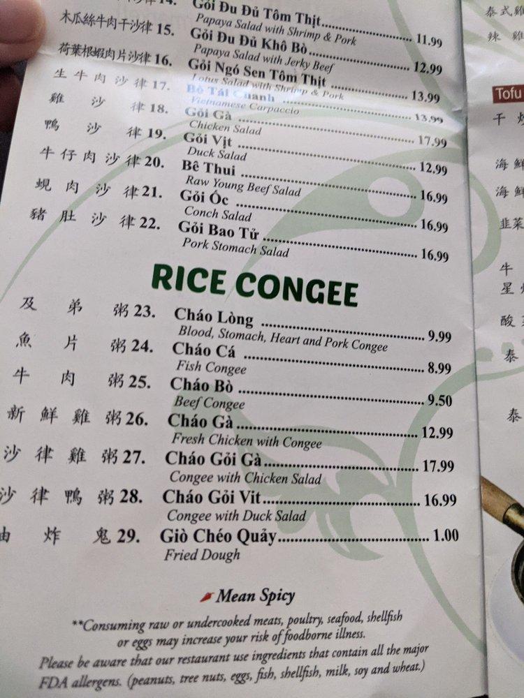 Menu at Thai Son restaurant, Pennsauken Township, NJ-38