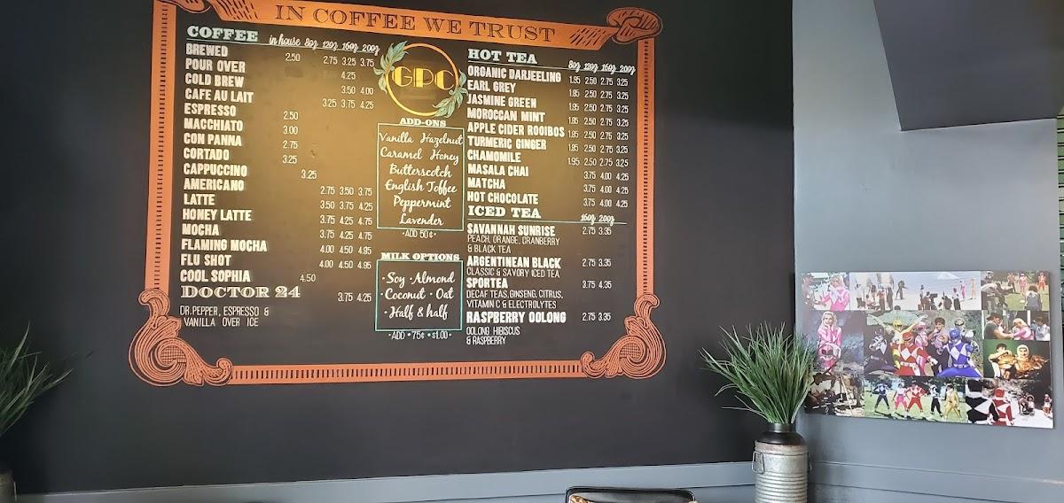 Menu at Ground & Pound Coffee restaurant, Alpharetta