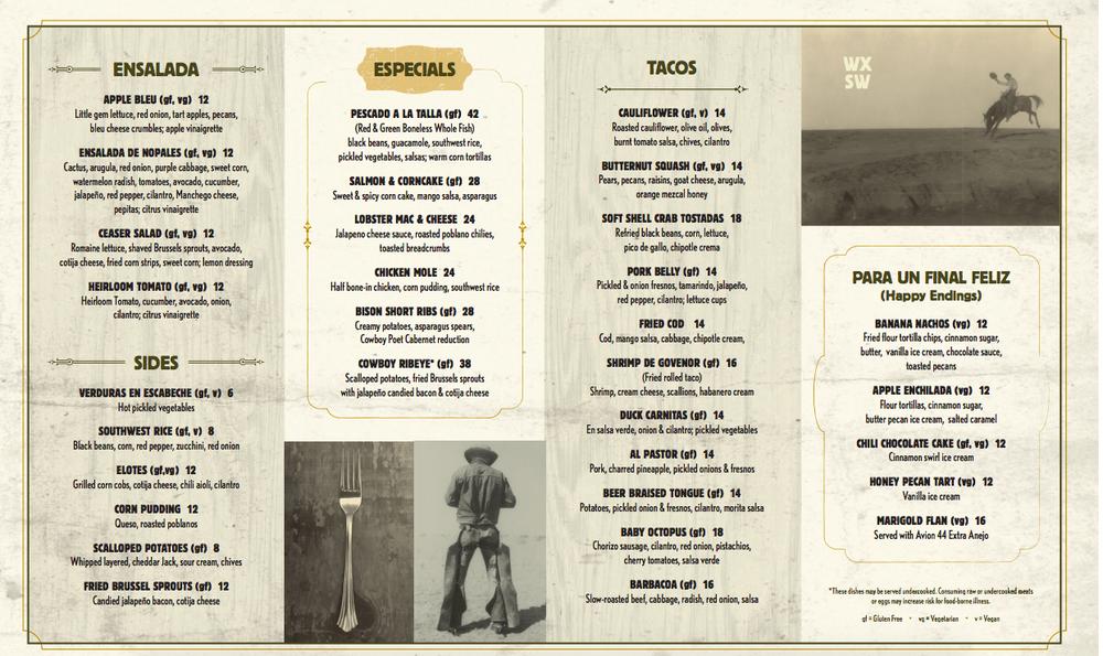 Menu at Alma Scottsdale pub & bar, Scottsdale, N Scottsdale Rd #147