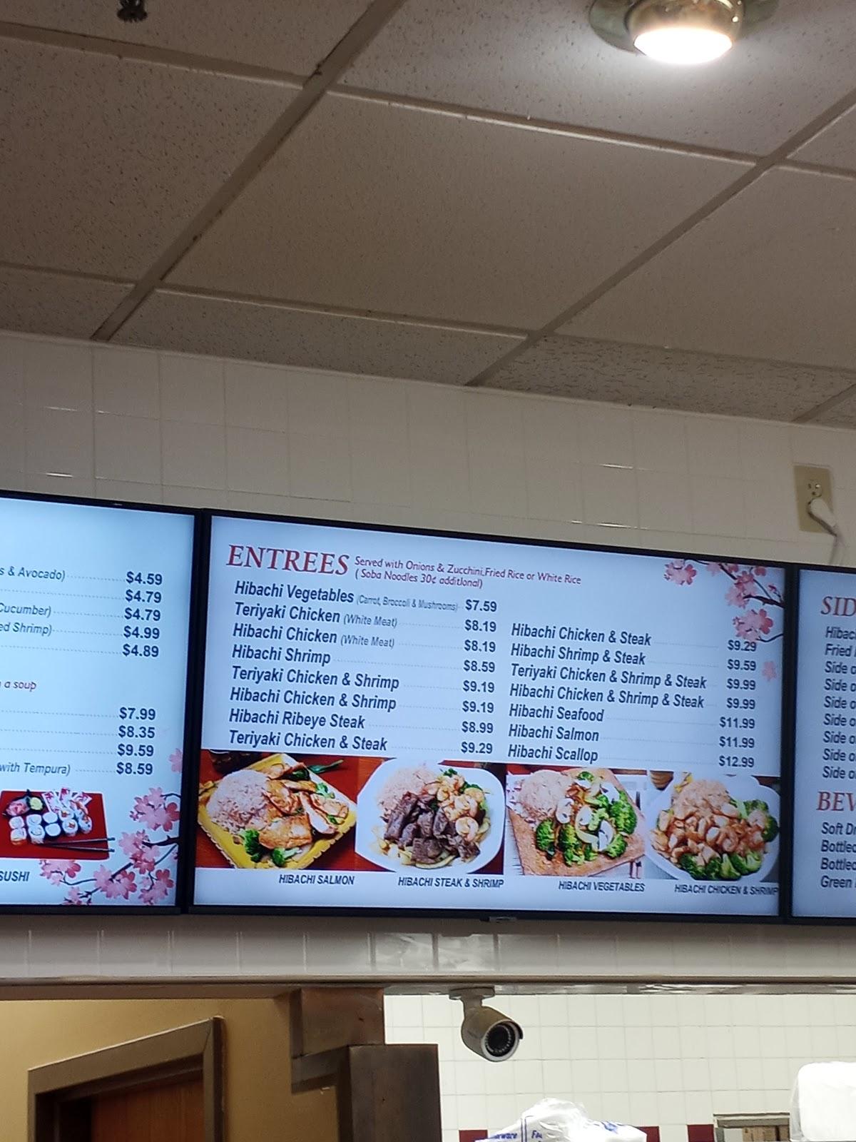 Menu at Japan Express restaurant, Durham, Hillsborough Rd # K