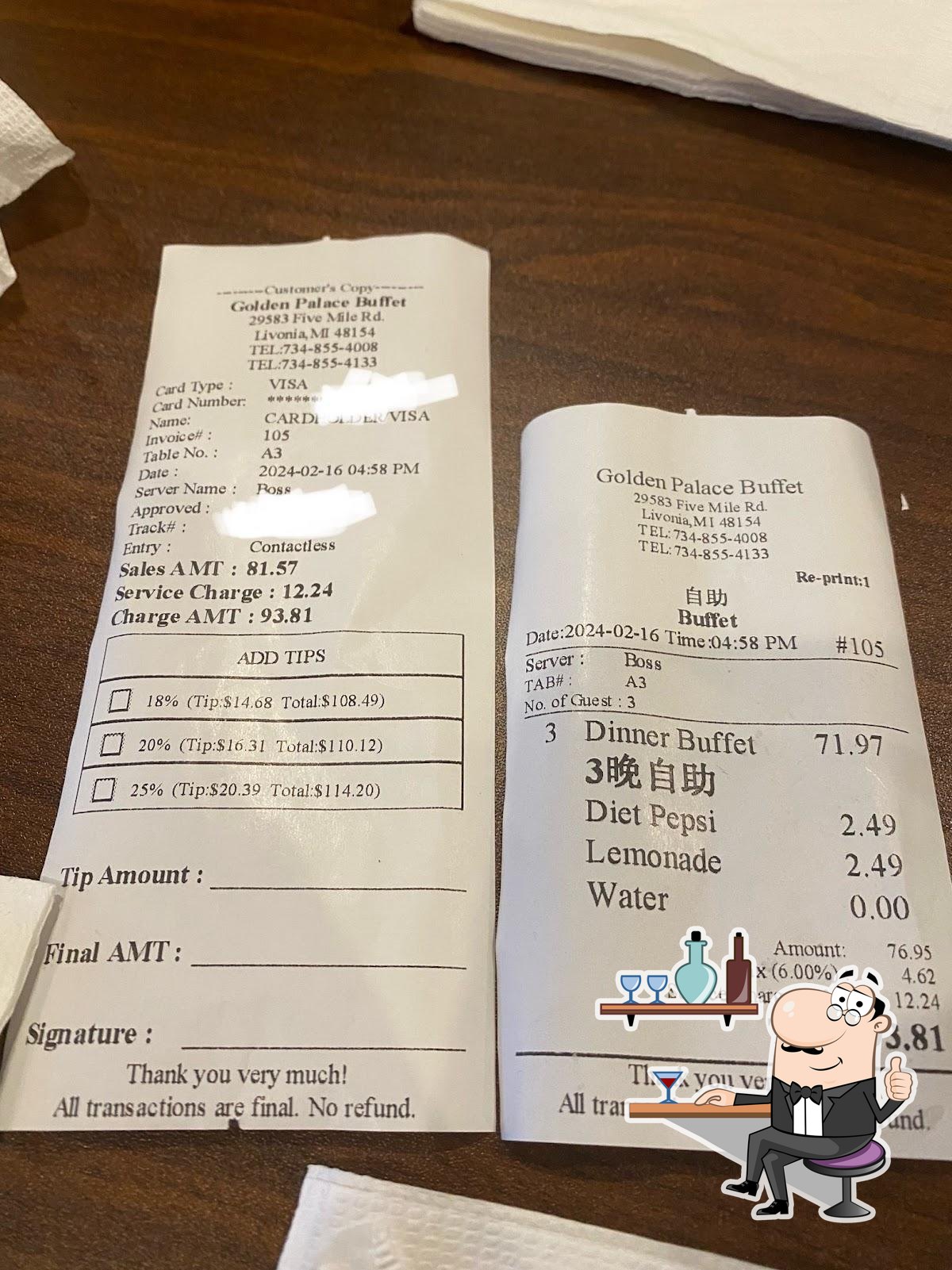 Golden Palace Buffet, Livonia - Restaurant menu, prices and reviews