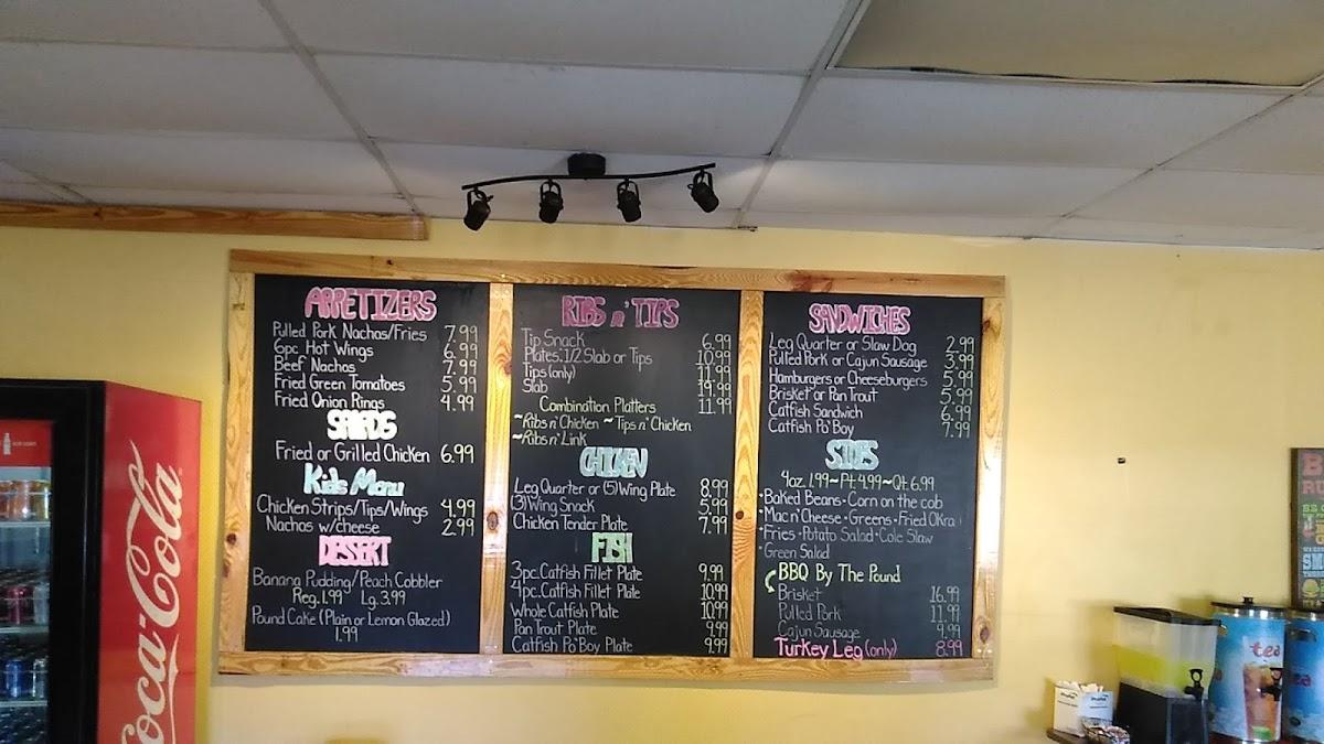 Menu at Marlo's Backyard BBQ, Canton, 910 E Peace St