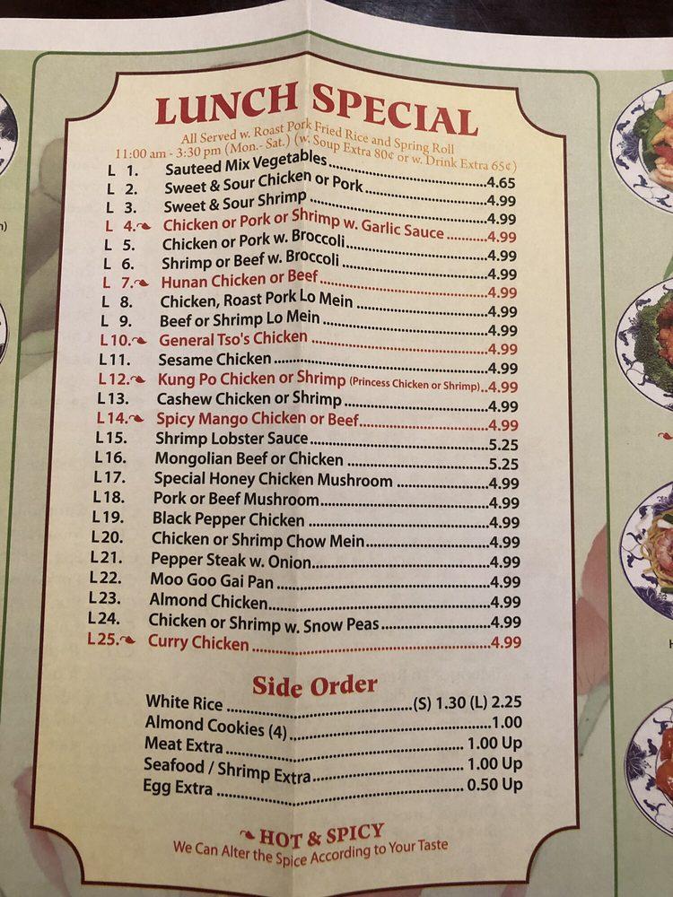 Menu at Mr Pandas restaurant, Silvis, 924 1st Ave