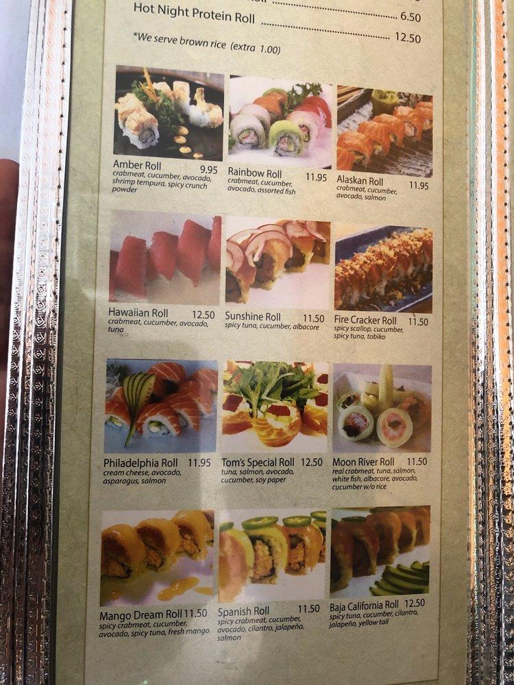 Menu at Sushi Ni restaurant, Glendora