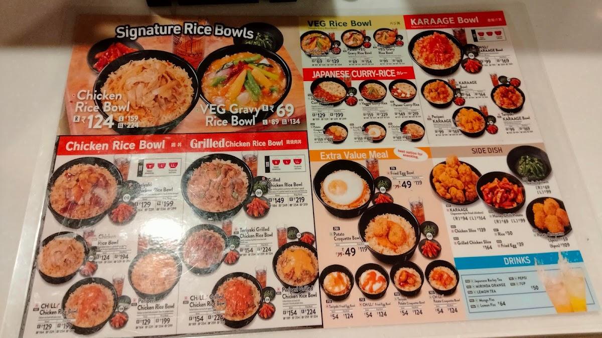 Menu at KFC, New Delhi, FC2