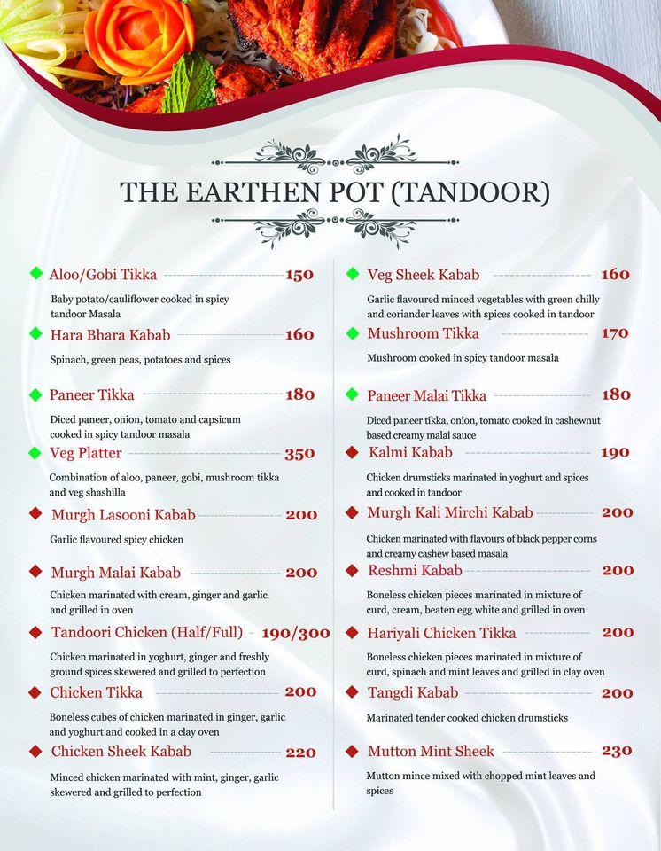 Menu at Mishwar restaurant, Chennai