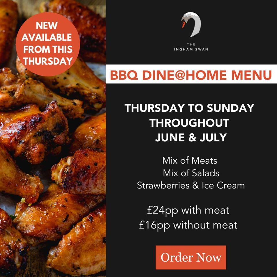 Menu at The Ingham Swan restaurant, Ingham, Sea Palling Rd