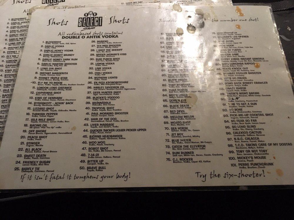 Menu at Garlic & Shots pub & bar, London