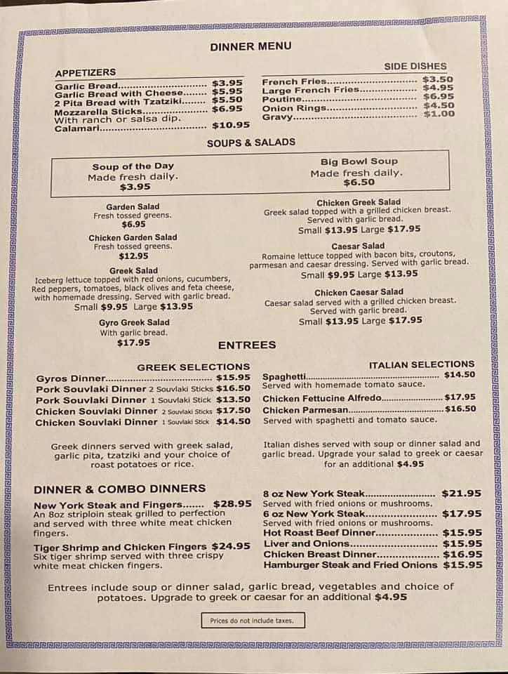Menu at LAKI'S Family Restaurant, Smithville