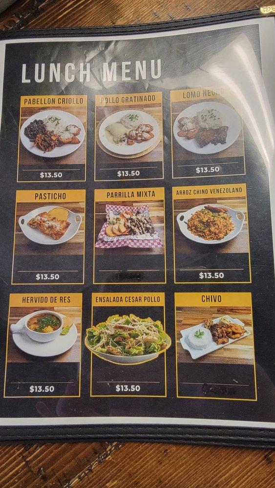 Menu at Totuma Venezuelan Restaurant, Nashville