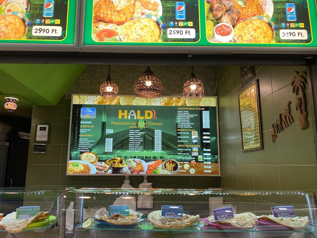 Menu at Haldi Étterem (Halal) 2010 ہلدی ریسٹورنٹ restaurant, Budapest