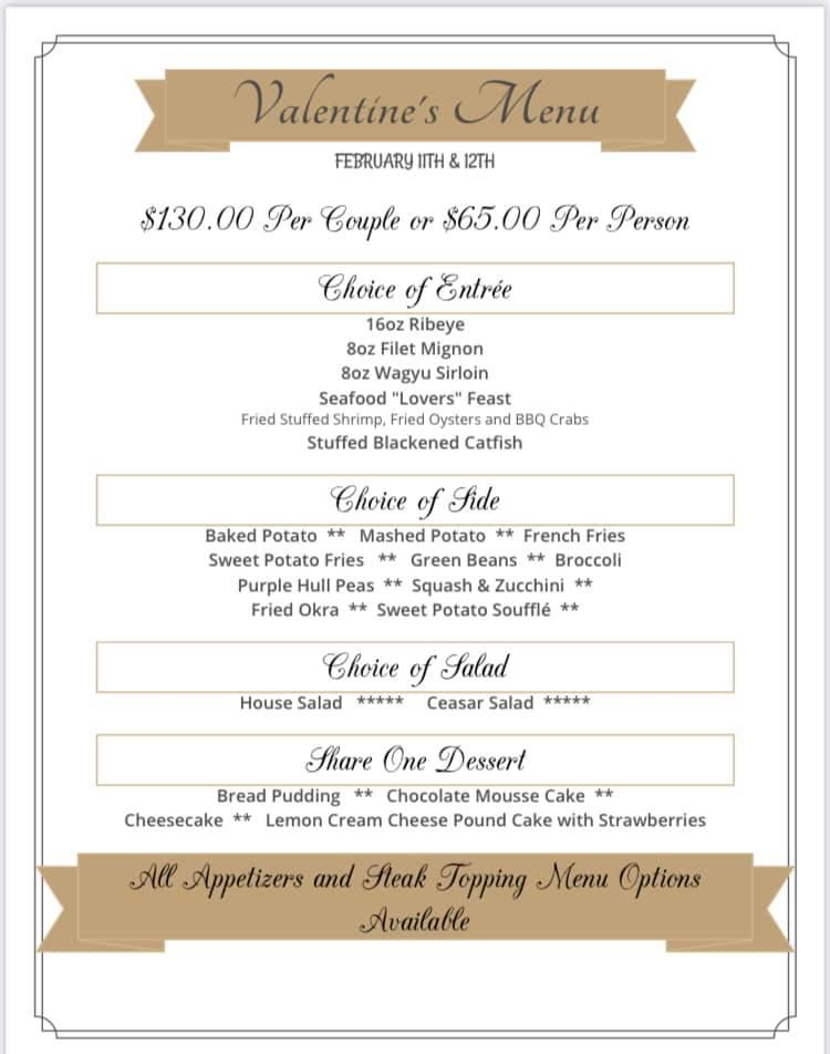 Menu at The Tree Restaurant Bar and Grill, Lumberton