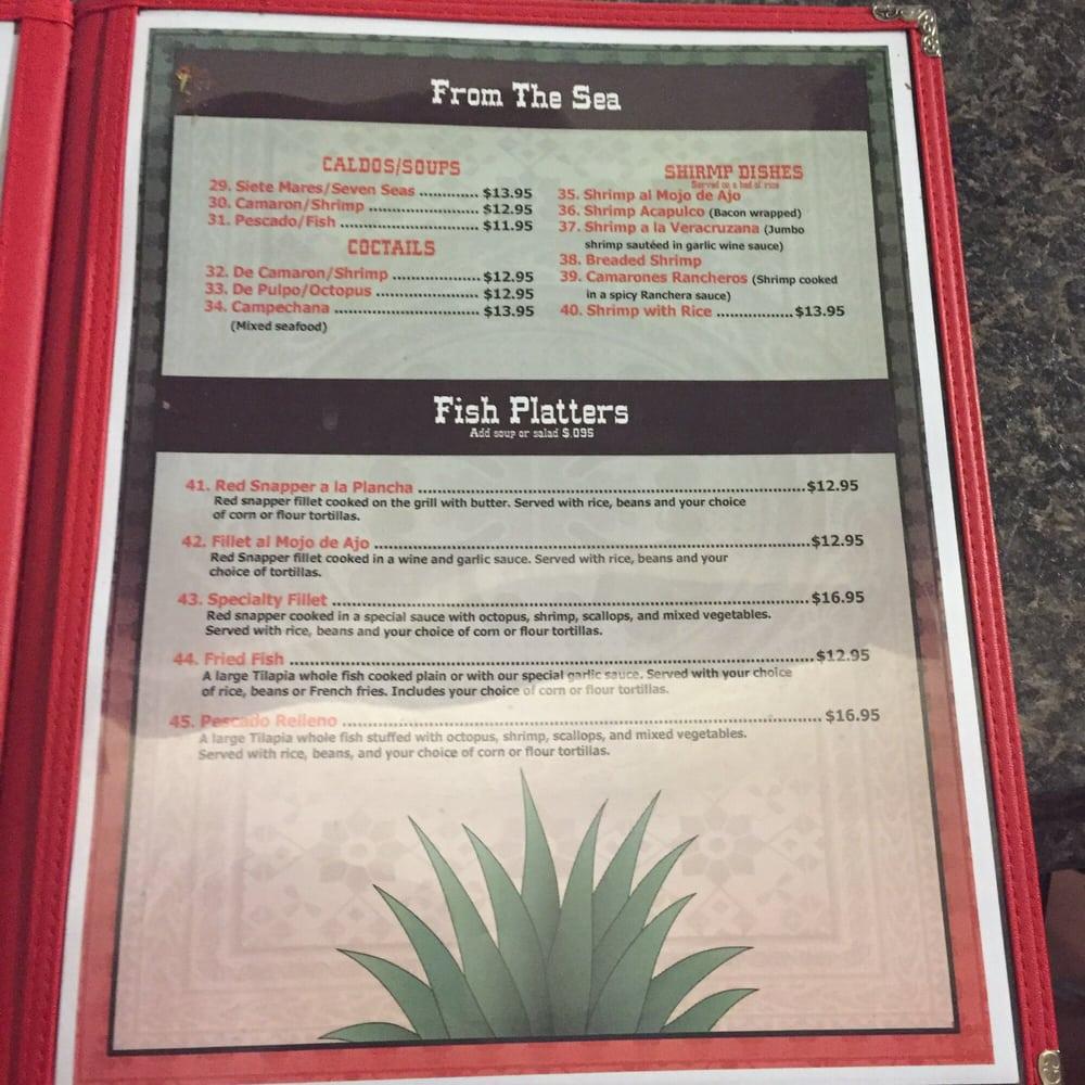 Menu at El Patron Family Restaurant, Phelan