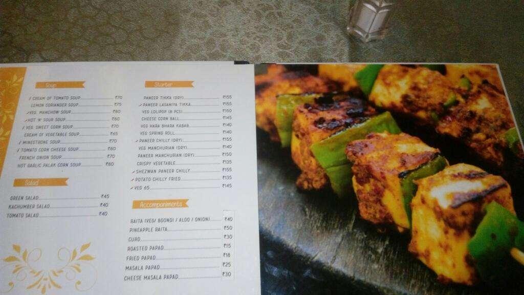 Menu at Foodista Restaurant, Vadodara, Gorrwa Refinery Road