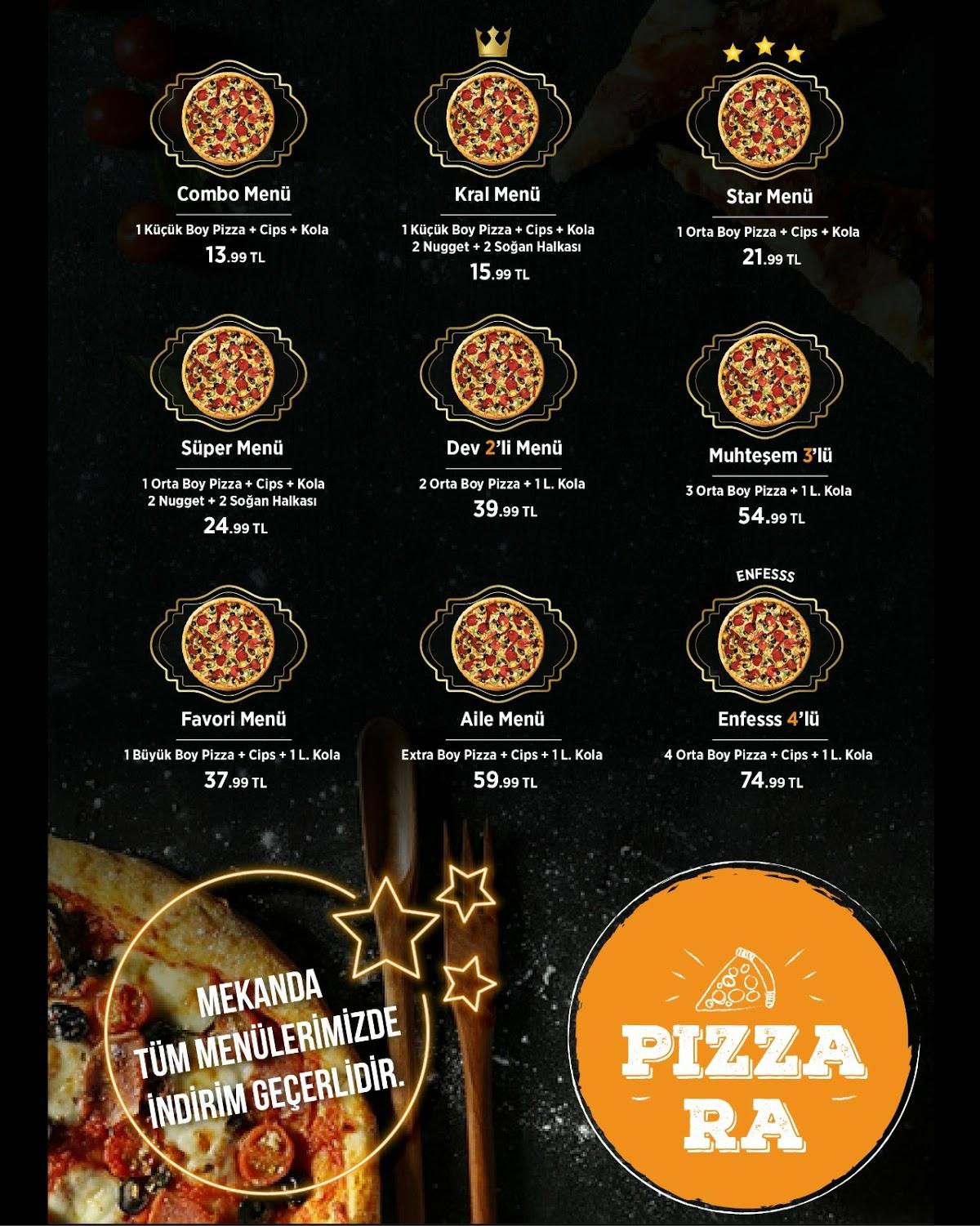 Menu at Pizza Ra Burdur şube, Burdur